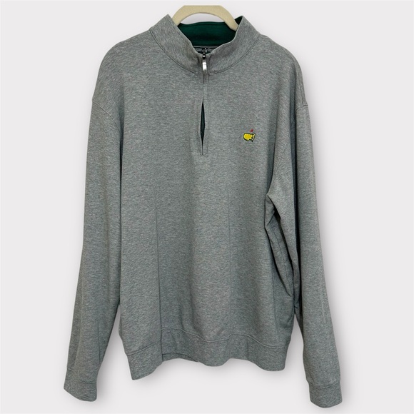 Masters | Shirts | Masters Gray Quarterzip Sweatshirt | Poshmark